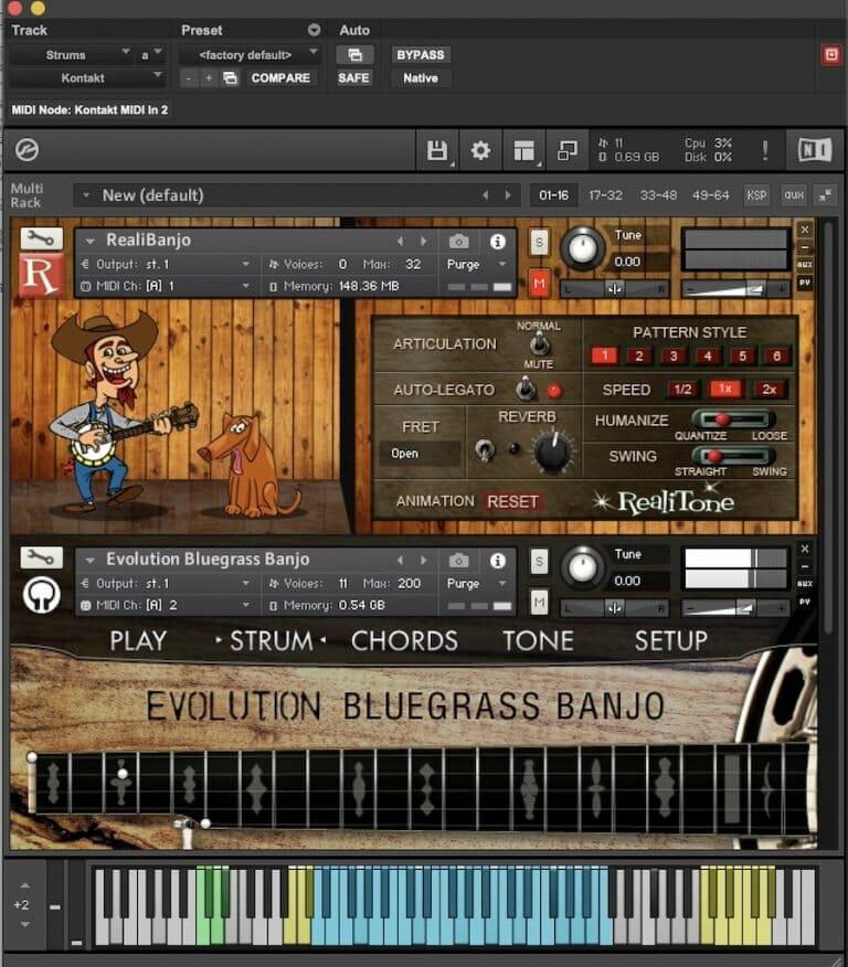 Banjo Virtual Instrument Comparison Review - Stan Stewart - @muz4now